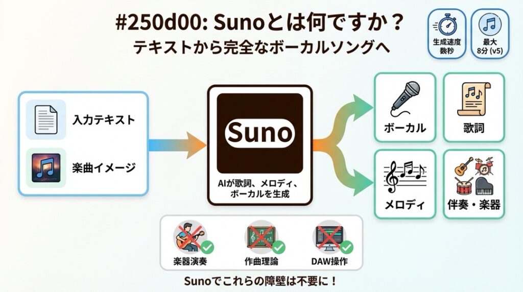Suno AIの使い方｜できること35選とは？料金プラン・始め方まで完全ガイド - Genpiq